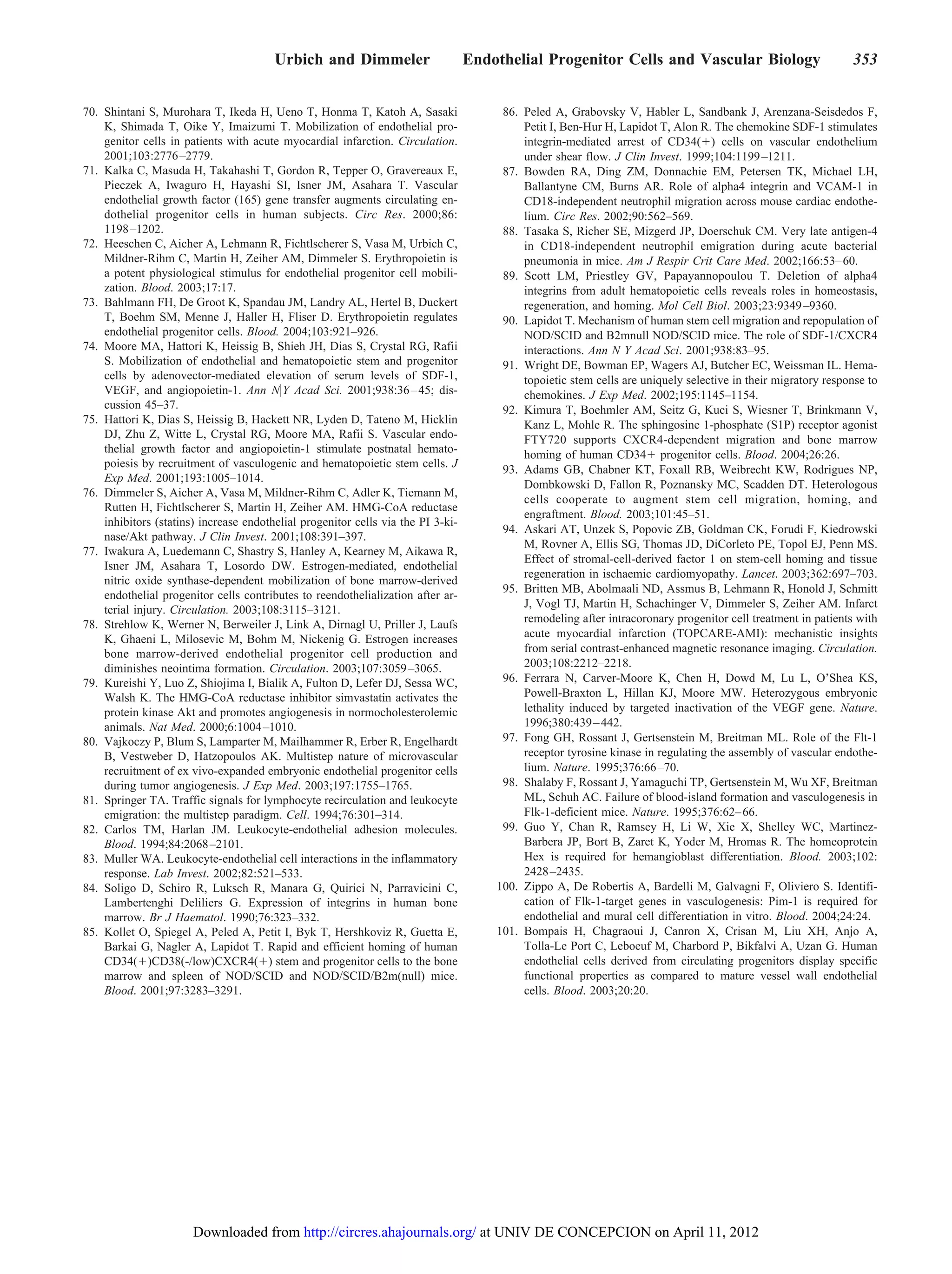 celulas progenitoras endoteliales Epc | PDF