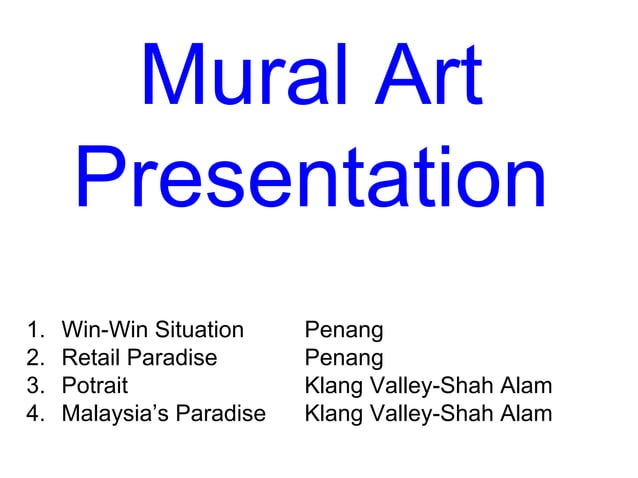 Mural Paintings Oral Presentation | PPT