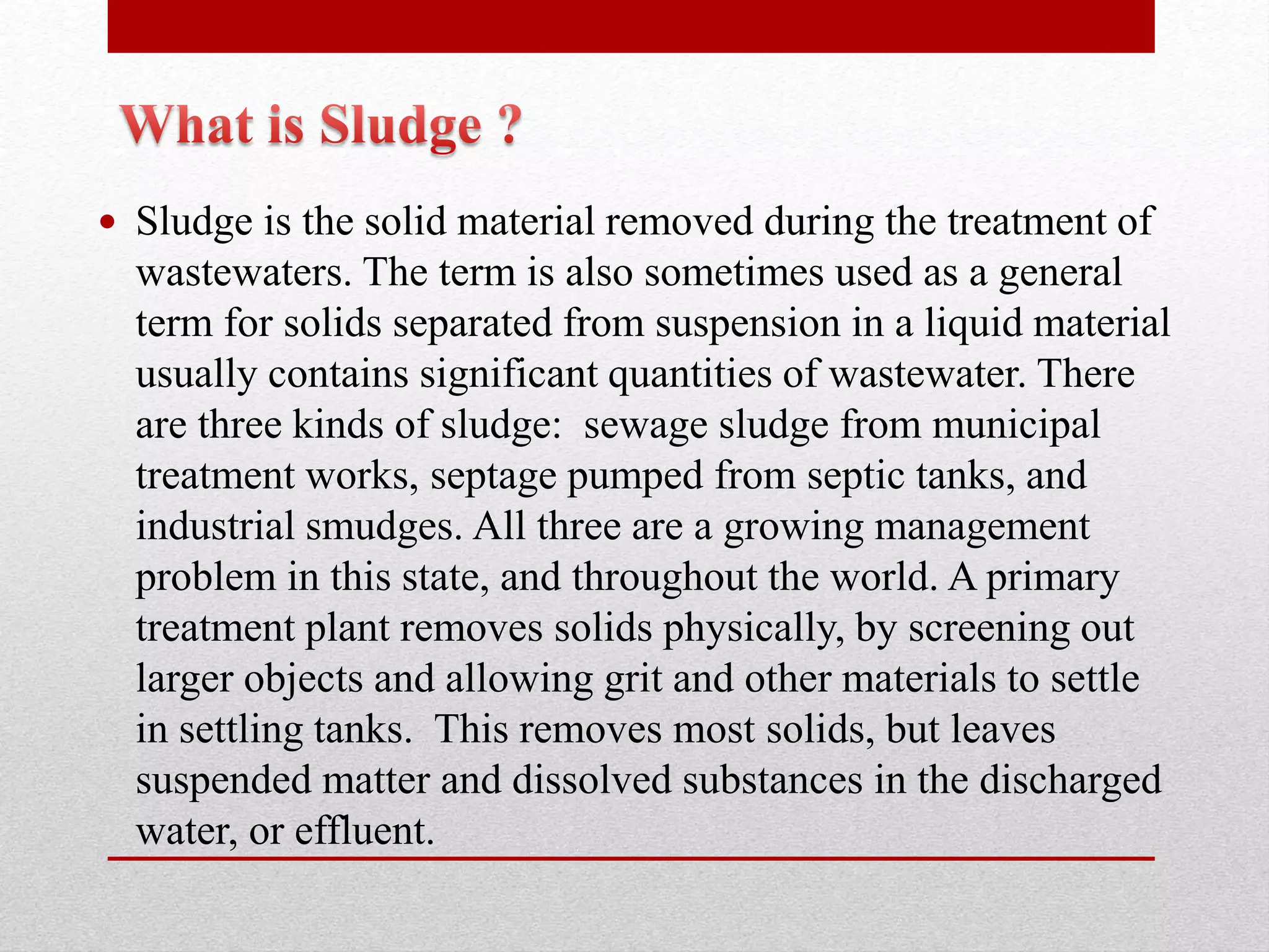 Characteristics of Textile Sludge | PPTX