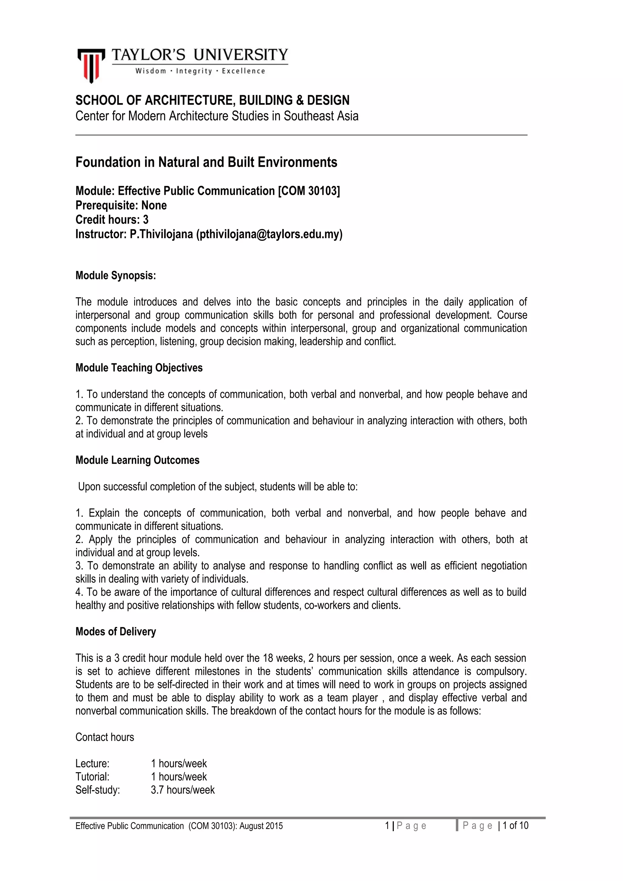 EPC Course Outline.doc