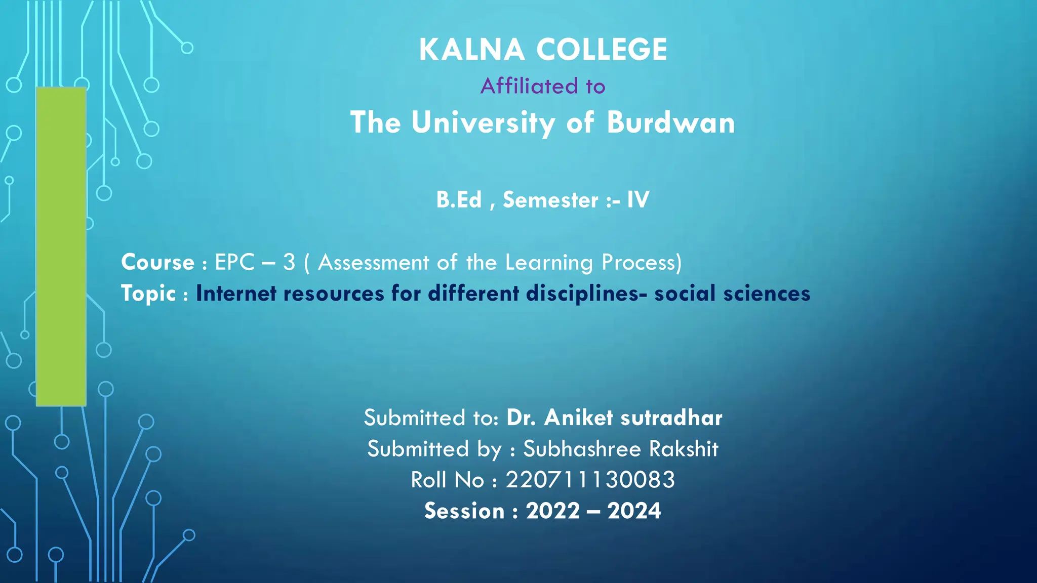 220711130083 SUBHASHREE RAKSHIT Internet resources for social science | PPTX