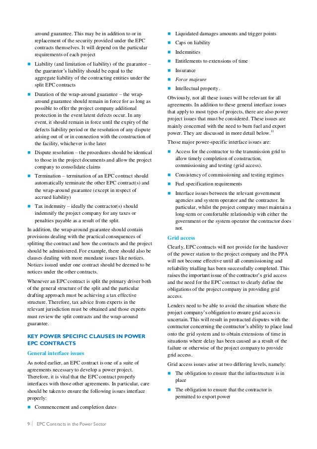 Epc contracts-in-the-power-sector
