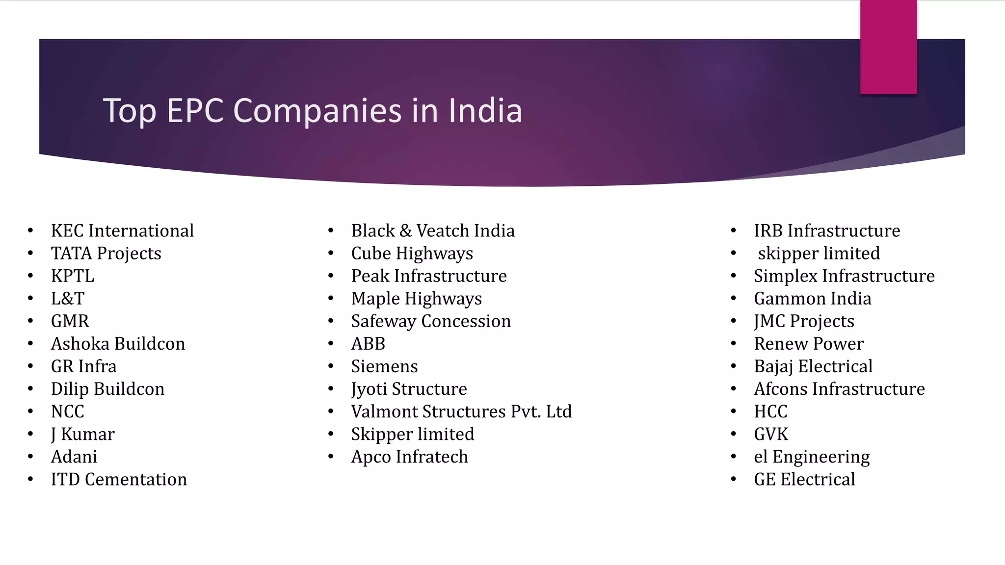 EPC (Engineering Procurement Construction) | PPTX