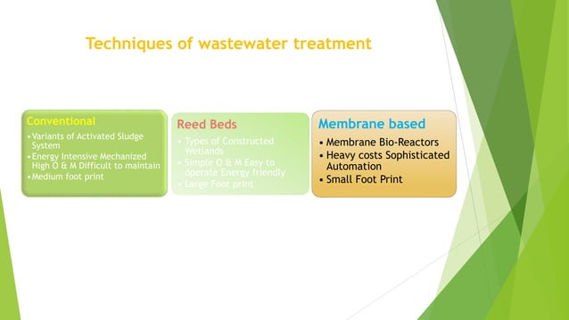 The use of reed beds for the treatment of sewage and wastewater. | PPT