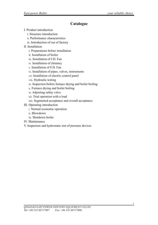 EPCB 1Ton/h Coal Fired Steam Boiler Installation & Operation ...