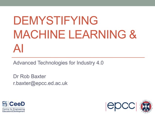 Demystifying Machine Learning and Artificial Intelligence | PPTX | Databases | Computer Software ...