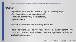 Operator Training Simulator (OTS) logic development using LUA ...