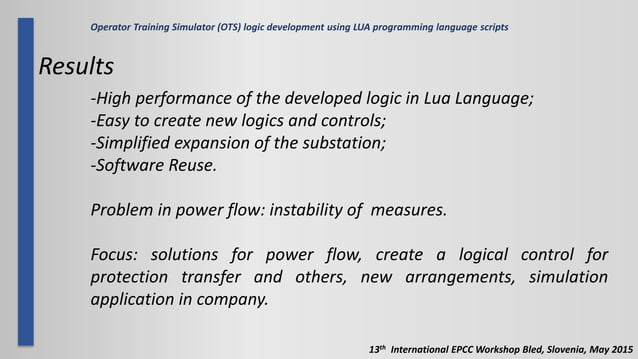 Operator Training Simulator Ots Logic Development Using Lua Programming Language Scripts Ppt