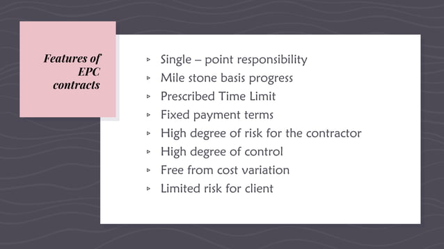 Epc contracts. | PPTX | Civil Engineering Industry | Industries