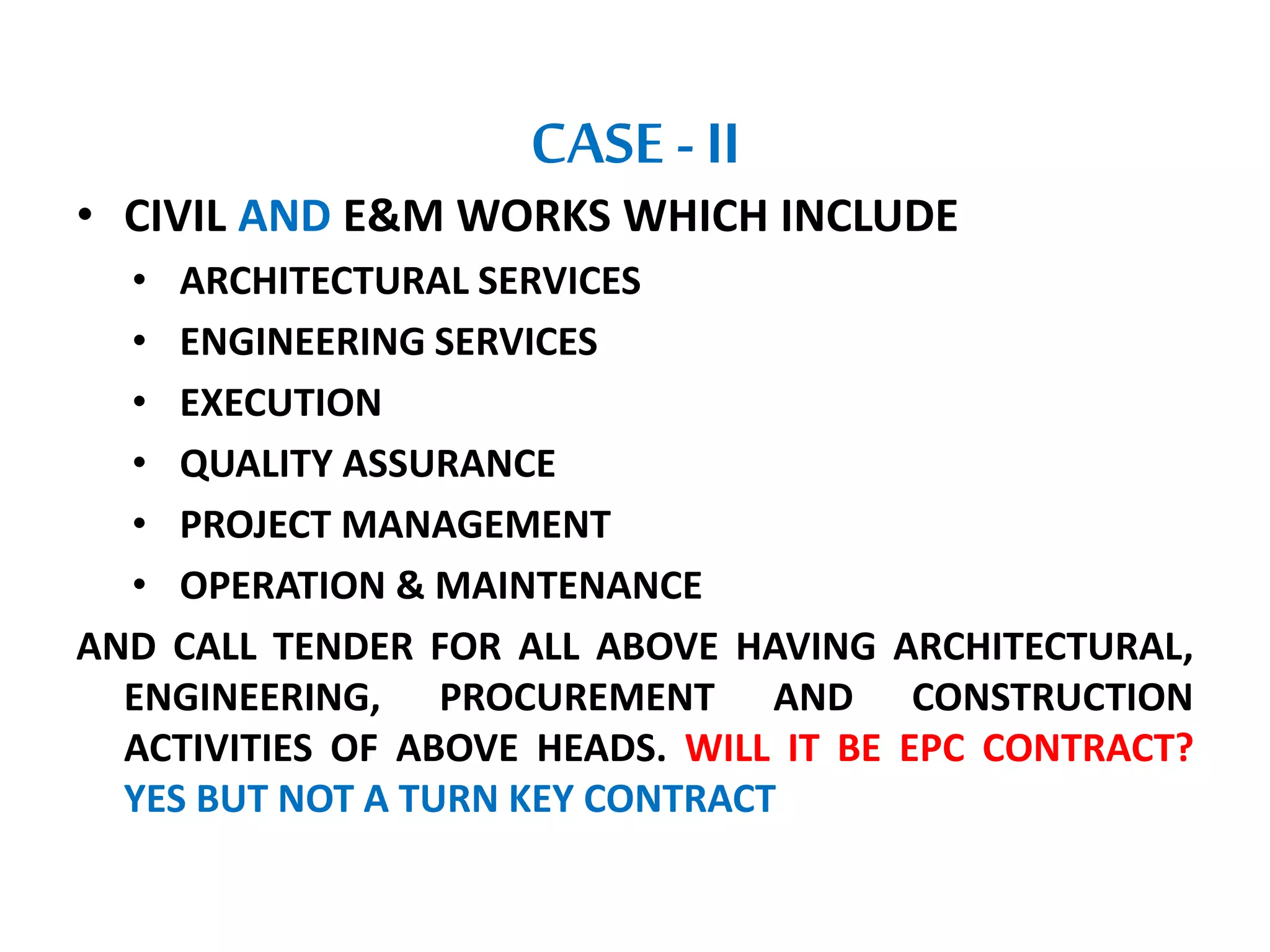 EPC and other types of contracts | PPTX