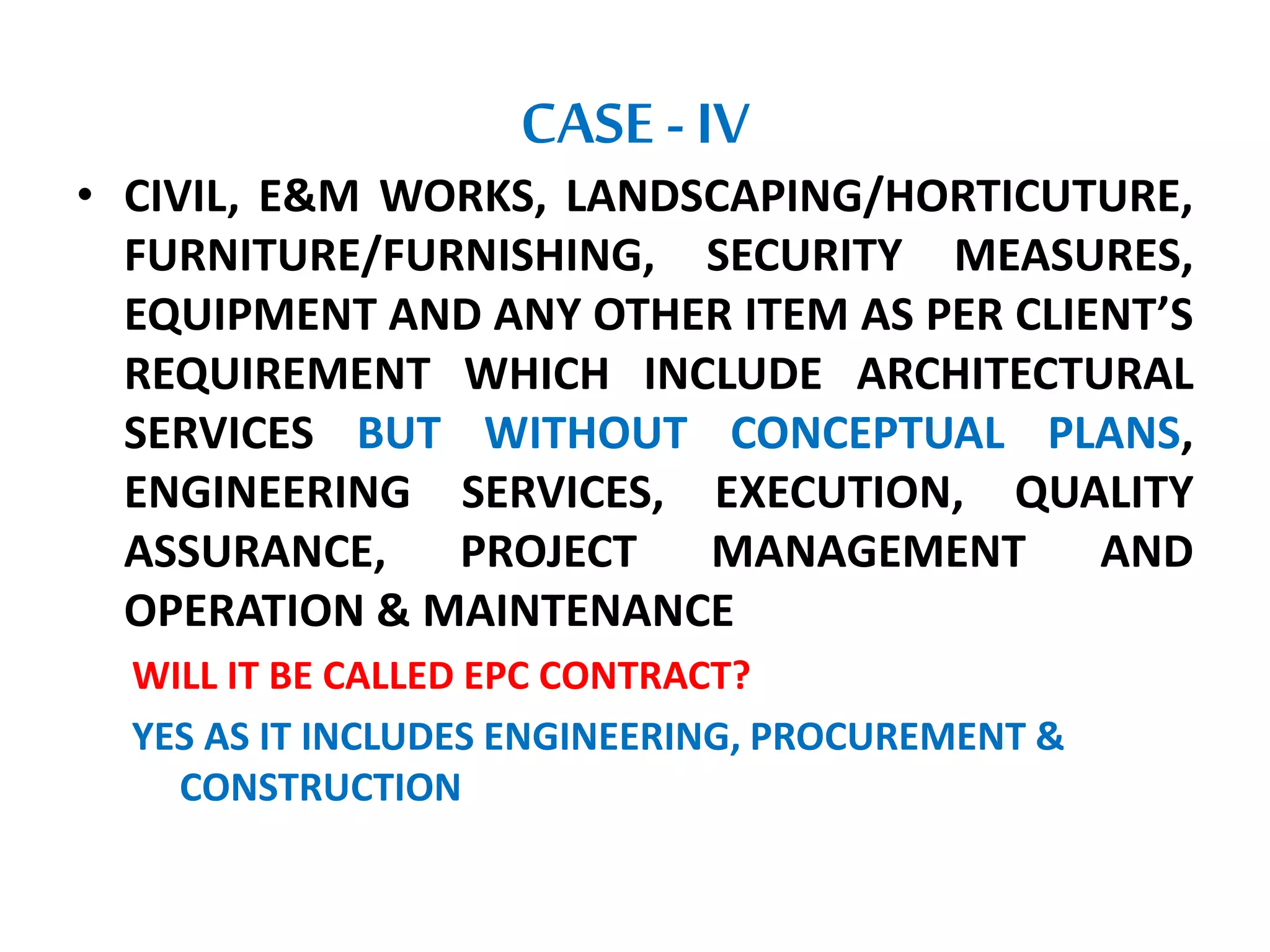 EPC and other types of contracts | PPTX