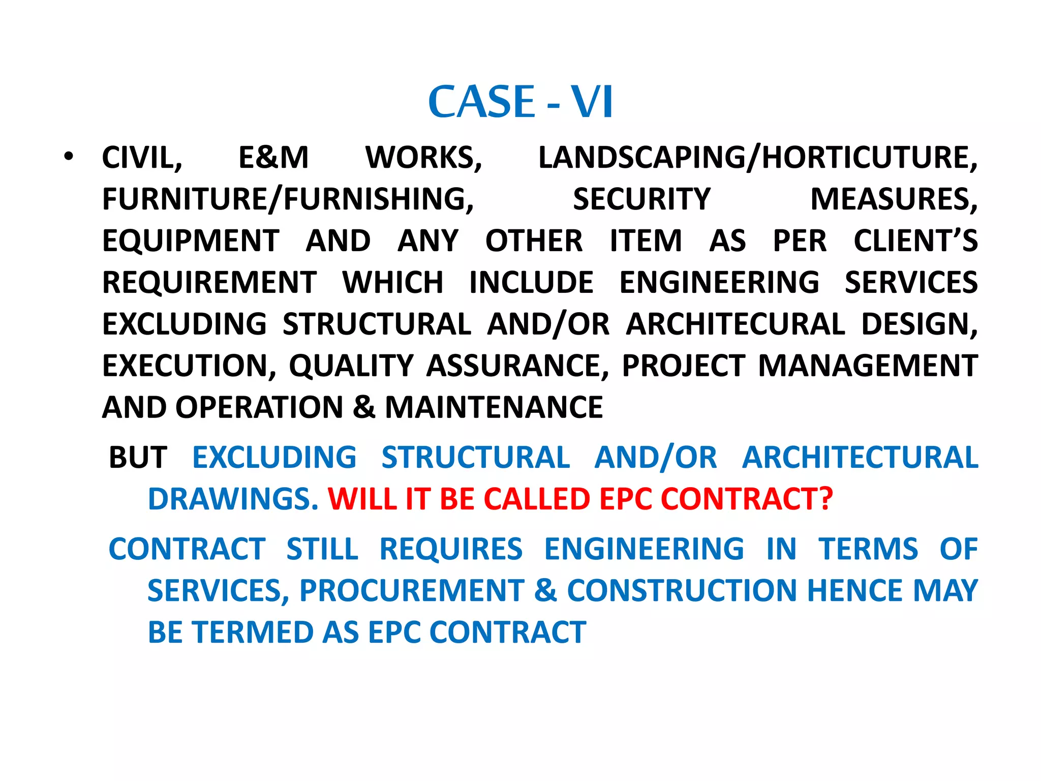 EPC and other types of contracts | PPTX