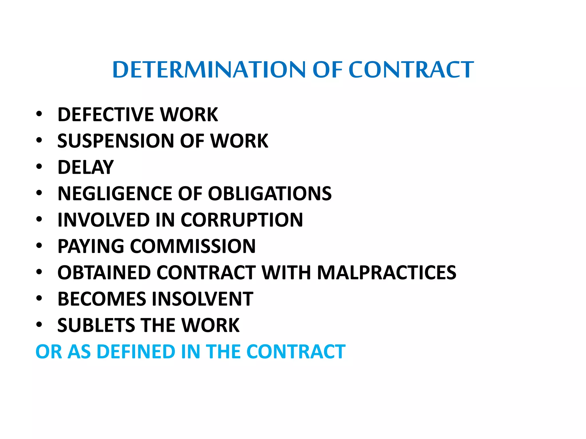 EPC and other types of contracts | PPTX