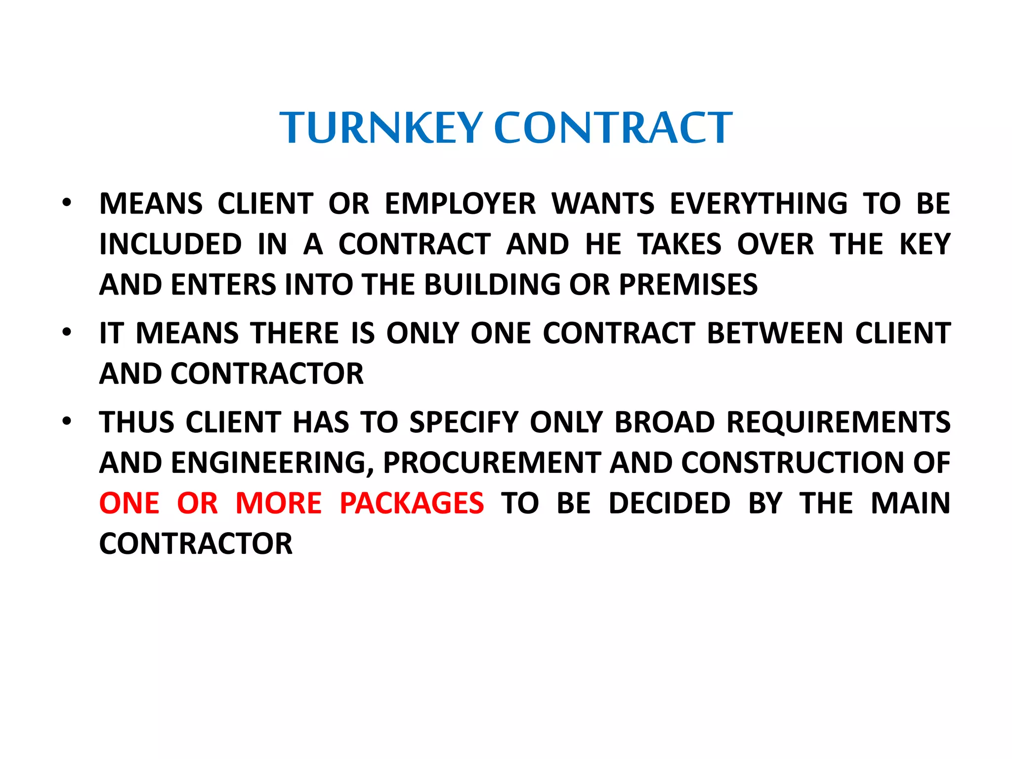 EPC and other types of contracts | PPTX