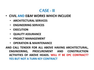 EPC and other types of contracts | PPTX