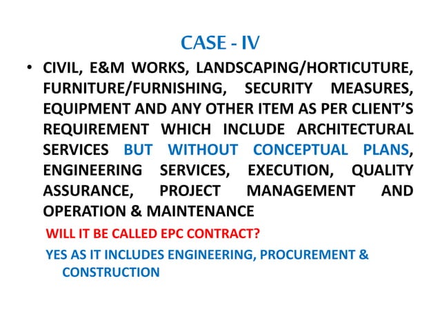 EPC and other types of contracts | PPTX | Construction Industry ...