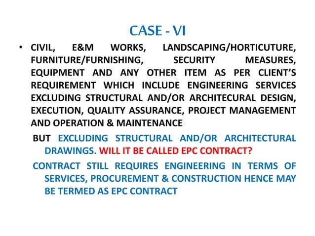 EPC and other types of contracts | PPTX | Construction Industry ...