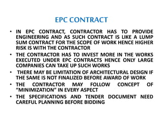 EPC and other types of contracts | PPTX