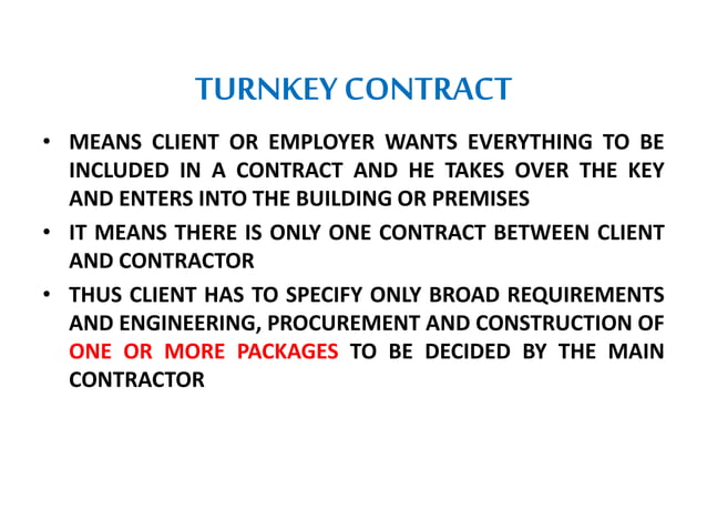 EPC and other types of contracts | PPTX | Construction Industry ...