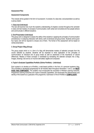 Epc Course Outline | PDF