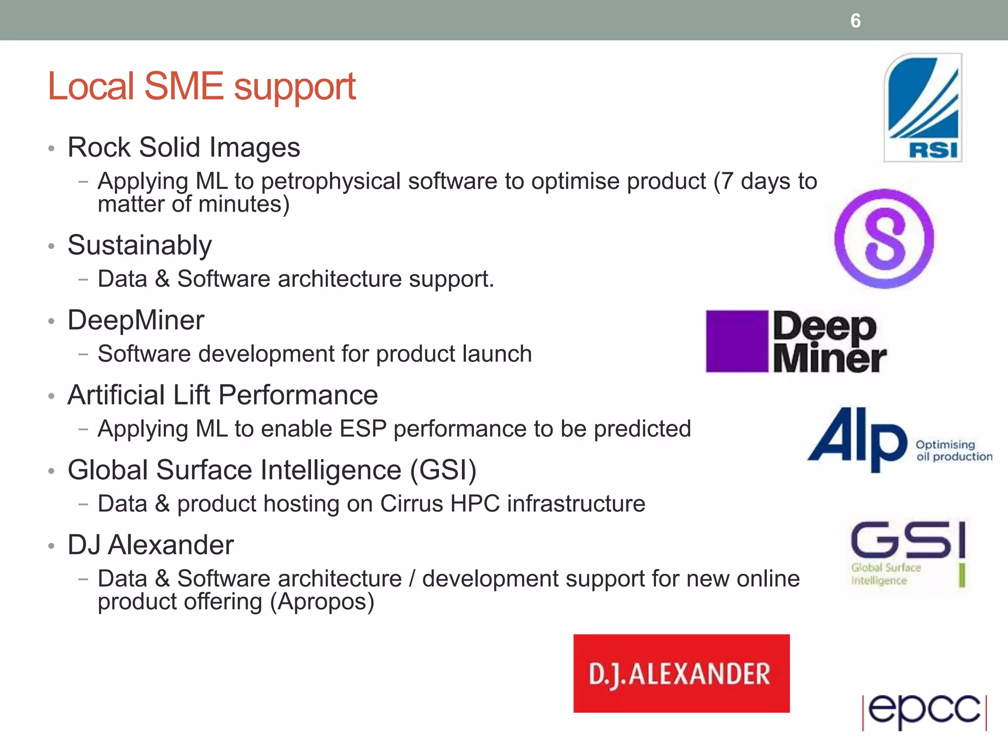 EPCC MSc industry projects | PPT