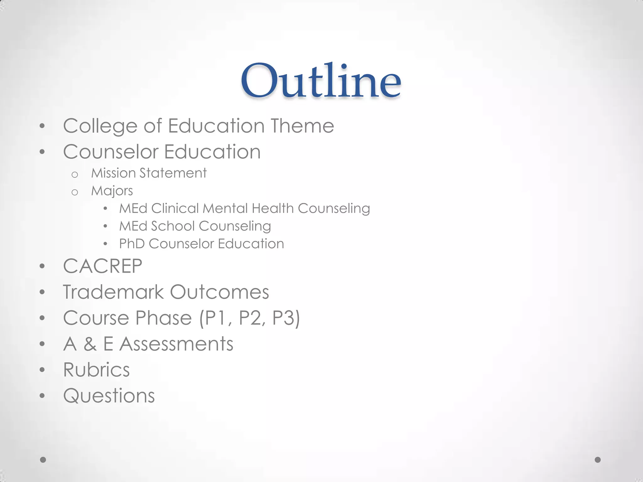 EPCE school counseling orientation for p1_3 | PPT