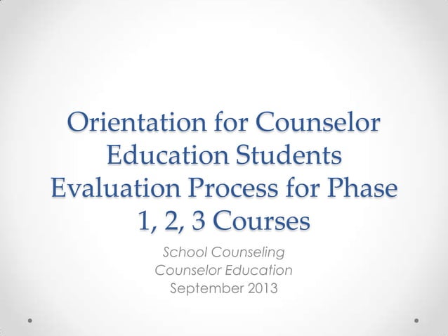 EPCE school counseling orientation for p1_3 | PPT