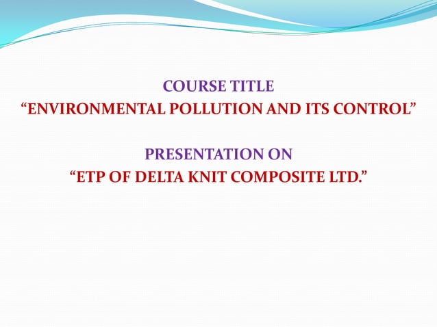 ETP- Effluent Treatment Plant | PPTX | Chemistry | Science