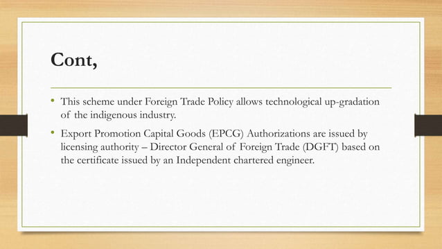 EPCG.pptx | Personal Taxes | Personal Finance