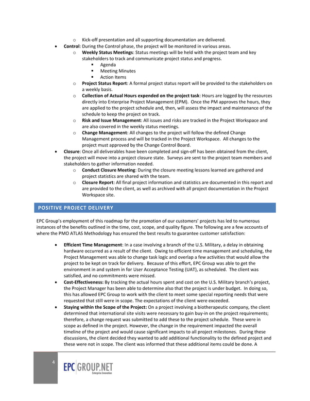 EPC Group's Project Management Organization’s Methodology | PDF