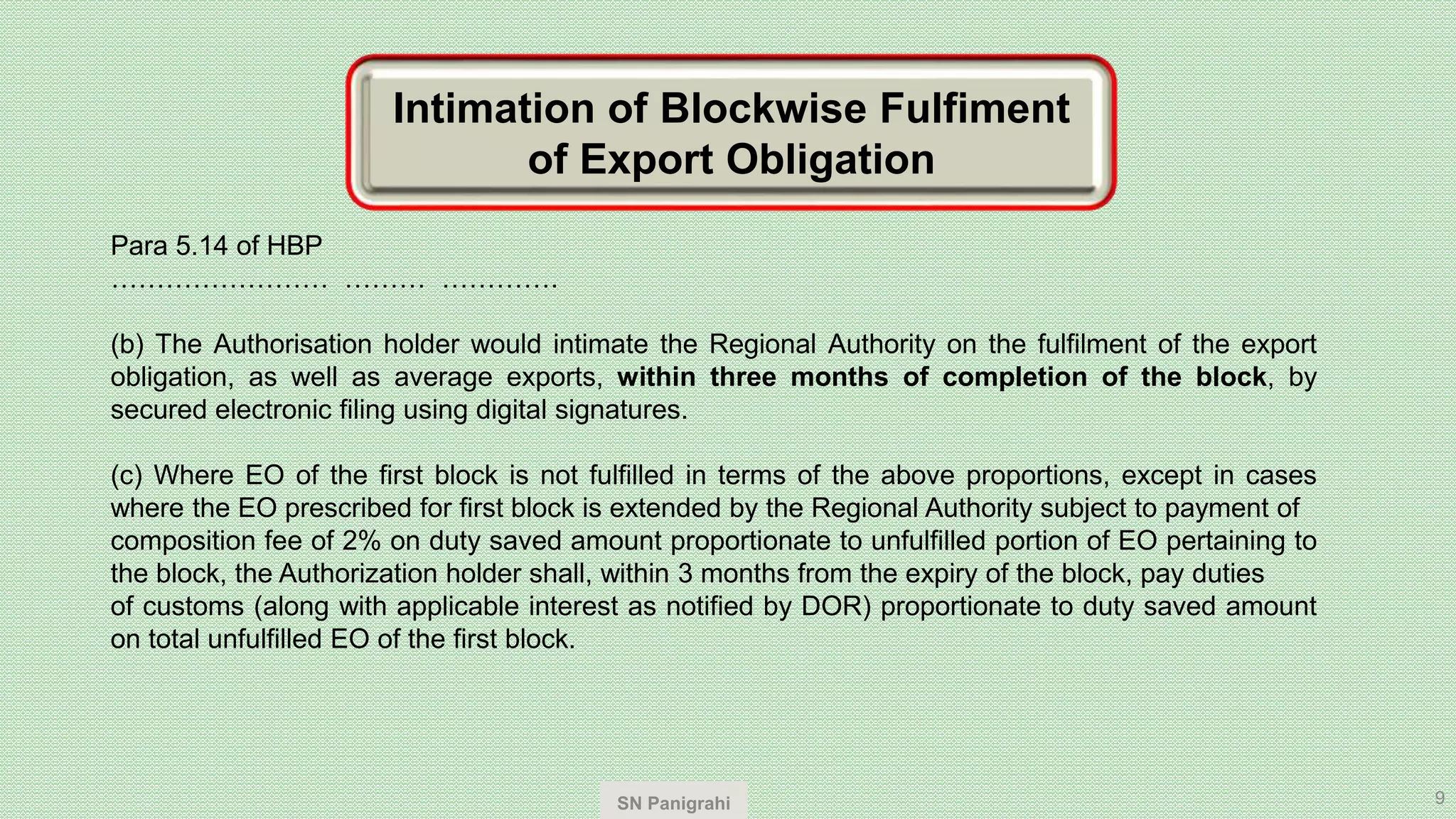 #EPCG Scheme# By SN Panigrahi | PPTX
