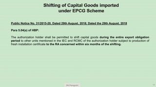 #EPCG Scheme# By SN Panigrahi | PPTX