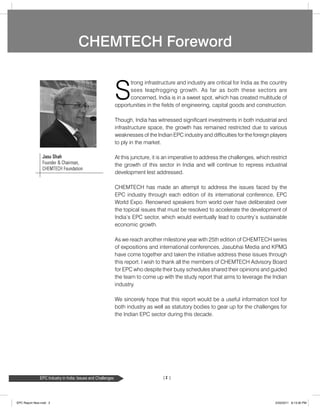 Epc industry in india report by jasubhai media & kpmg | PDF