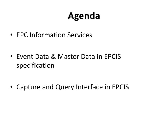 Introduction to EPCIS | PPTX