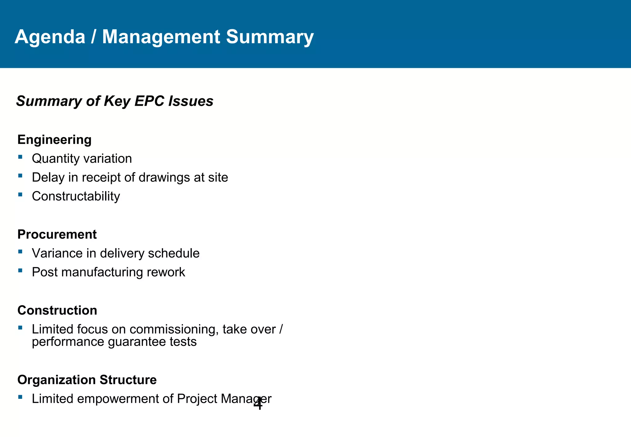 Epc issues and recommendations | PPT