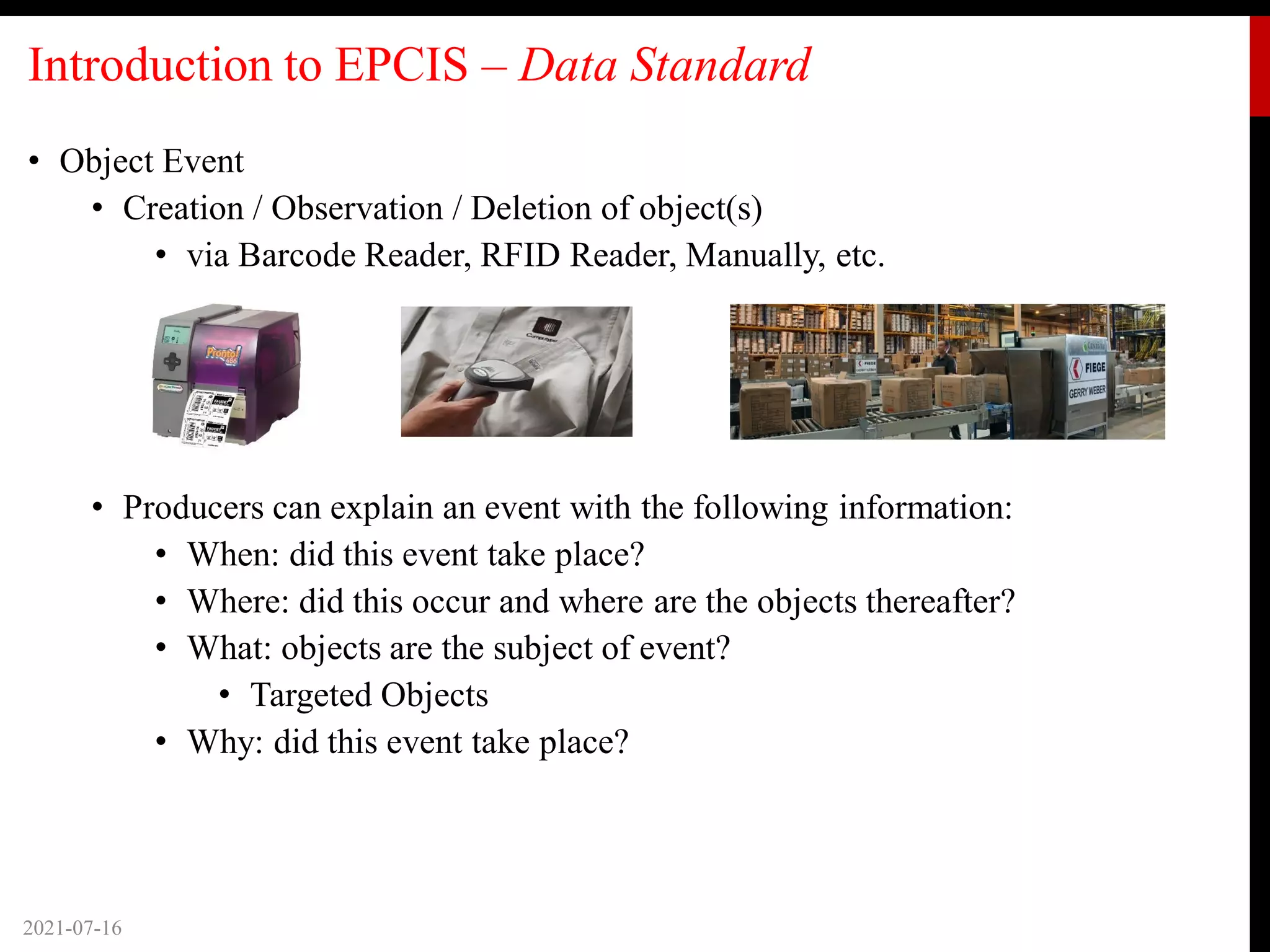 Introduction to GS1 EPCIS standard and Oliot EPCIS X (EPCIS v2.0 prototype) | PPT