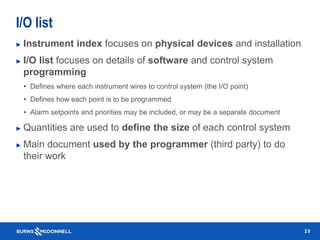 Instrumentation Design & Detailed Engineering | PPTX