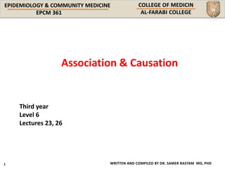 Epcm l23,25 association and causation | PPT