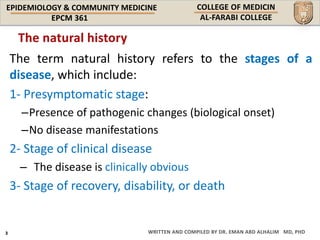 Natural History and prognosis of diseases | PPTX