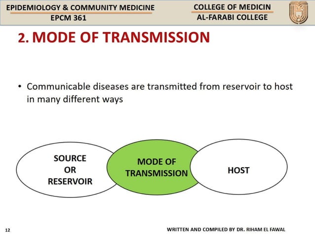 Epcm l7(disease transmission) | PPT