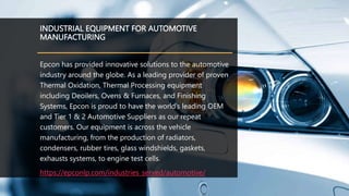 Epcon Builds Custom Oven for Wicket Ovens | PPT