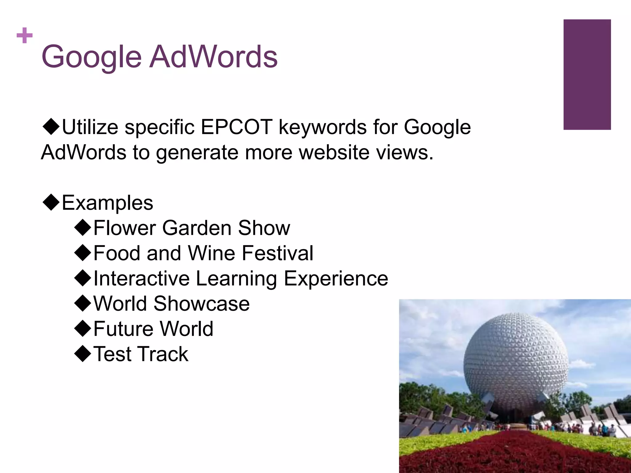 Epcot digital media strategy | PPTX