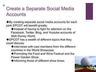 Epcot digital media strategy | PPTX