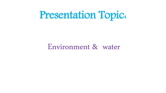 Environment pollution & control | PPT