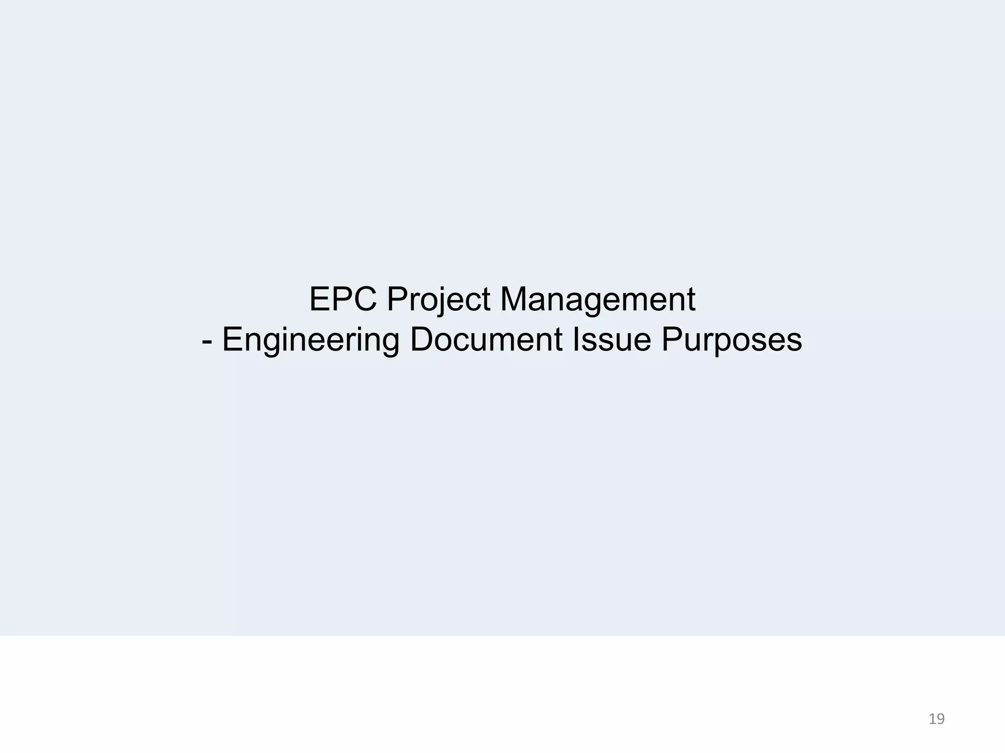Epc project interdepency and Work Flow- promo | PDF