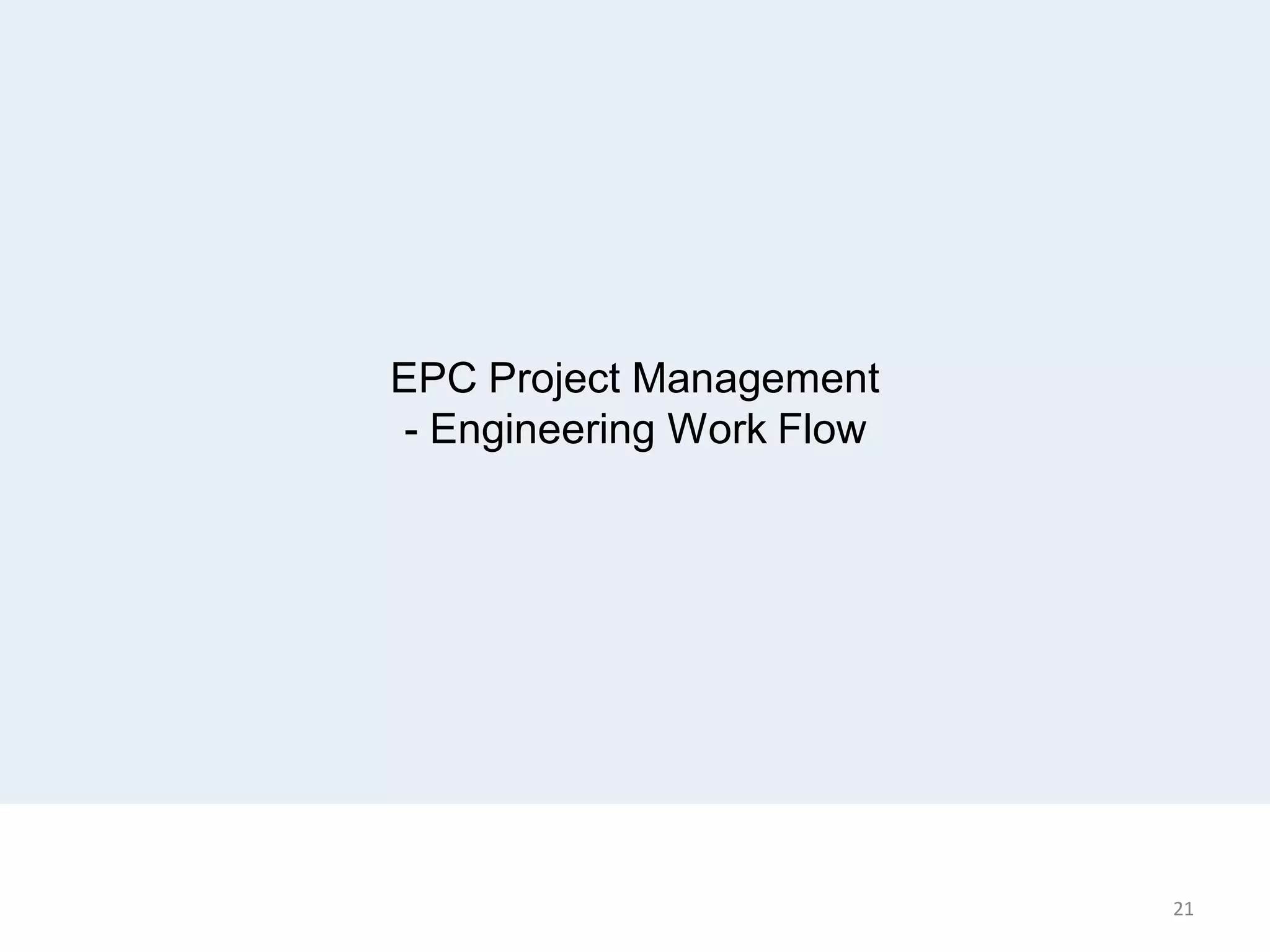 Epc project interdepency and Work Flow- promo | PDF