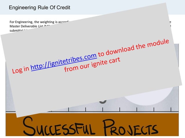 Promo_Epc project rule of credit and progress measurement | PDF