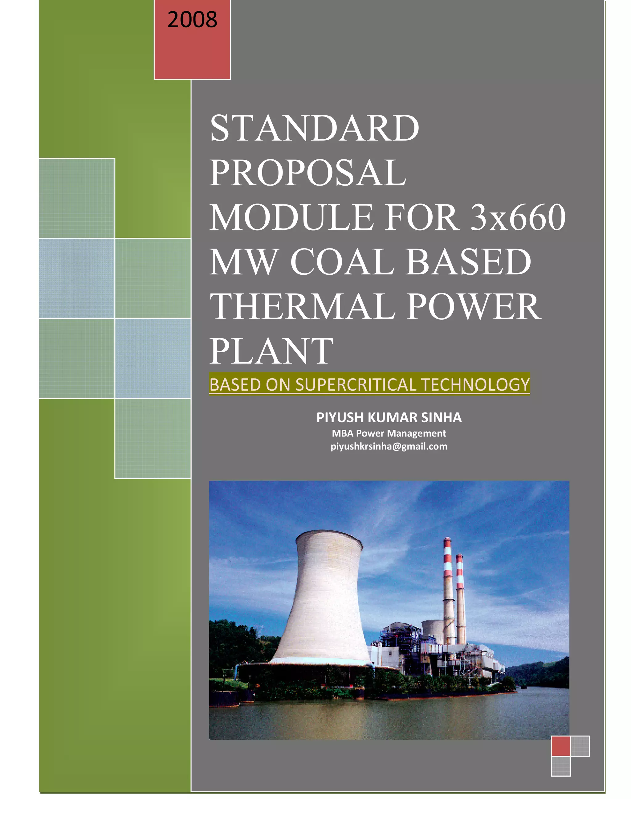 Epc proposal 3x660 mw with cost analysis | PDF