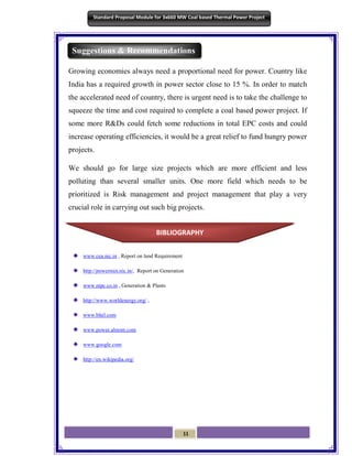 Epc proposal 3x660 mw with cost analysis | PDF