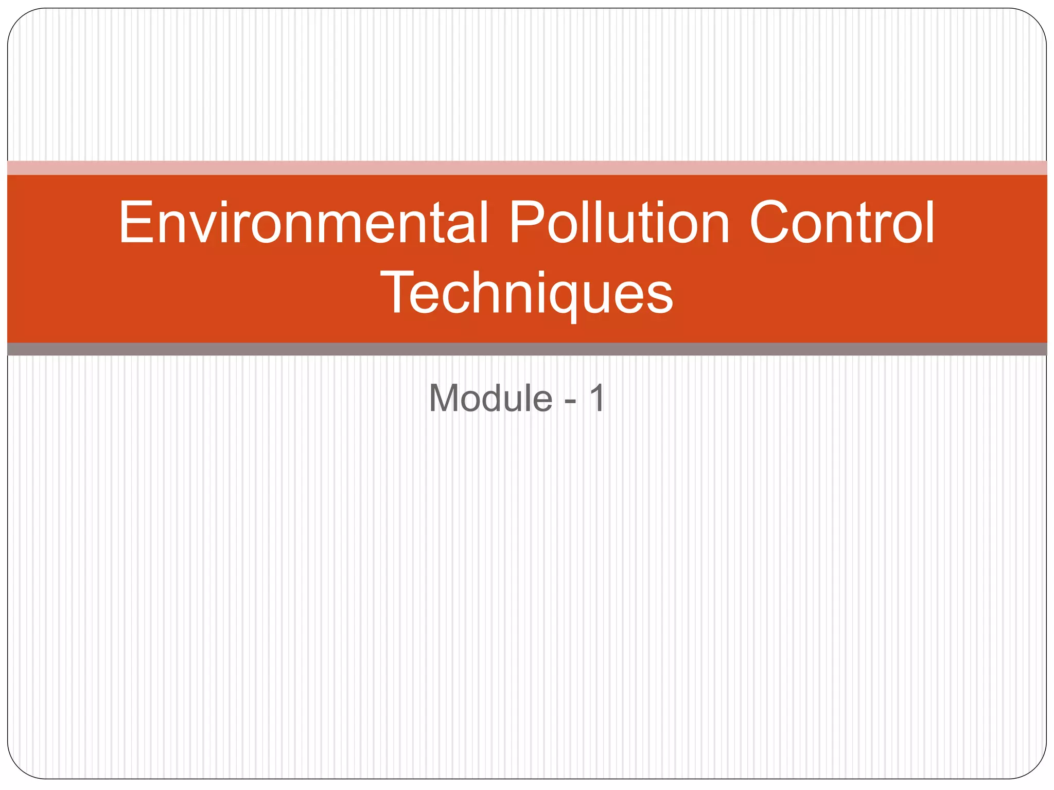 Air Pollution - control methods | PPTX